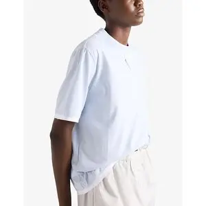 Prada Astro Layered Cotton-jersey T-shirt - Light Blue