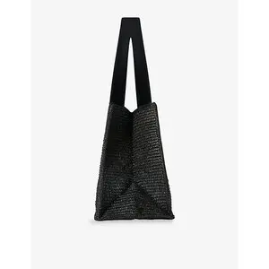 THE ROW Loretta Raffia Tote Bag - Black