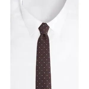 Paul Smith Spot-print Silk And Wool-blend Tie