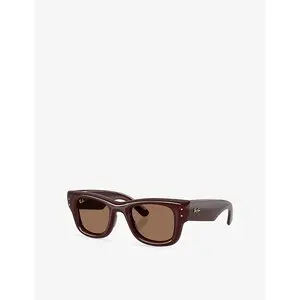 Ray-ban Rb4940 Wayfarer Square-frame Nylon Sunglasses - Brown