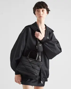 Prada Padded Top Handle Tote Bag
