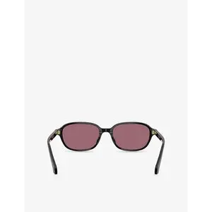 Versace Rectangle Acetate Sunglasses