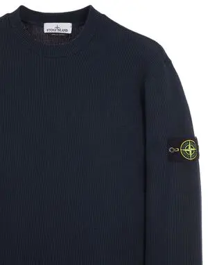 Stone Island Crewneck Jumper With Logo Patch