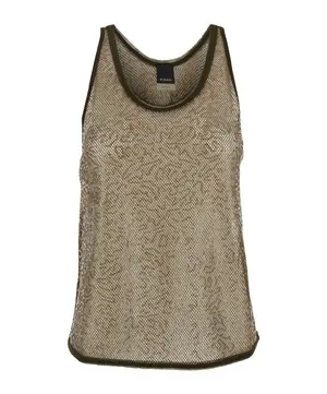 Pinko Sleeveless Sequined Tank Top
