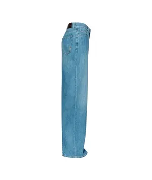 Pinko Medium-light Denim Palazzo Jeans