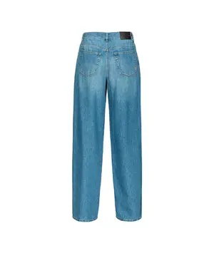 Pinko Medium-light Denim Palazzo Jeans