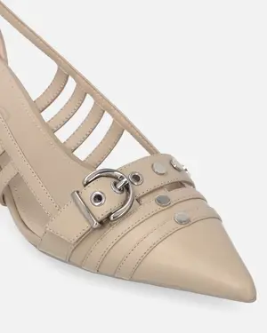 Pinko Multi-straps Leather Pumps