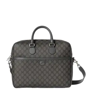 Gucci Ophidia Medium Gg Briefcase - Gray/black