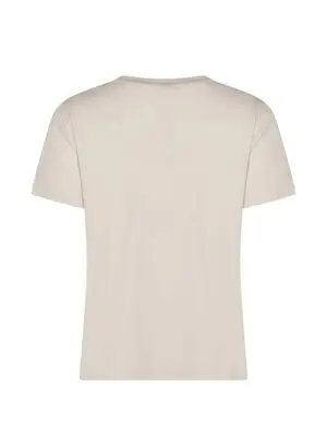 Max Mara Graphic-embroidered Crewneck T-shirt - Sand-colored