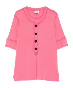 Chloé Short-sleeved Henley Shirt - No