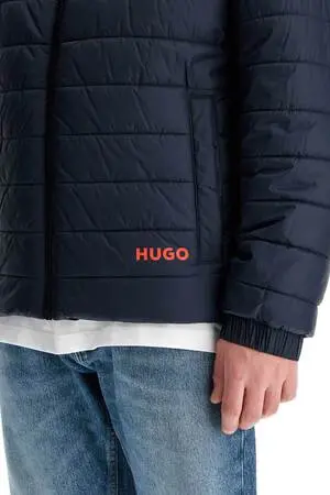 Hugo Boss Padded Zip Jacket With Logo