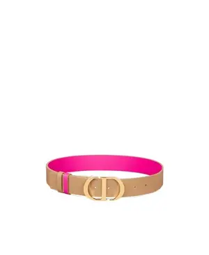 Dior 30 Montaigne Reversible Belt - Nude