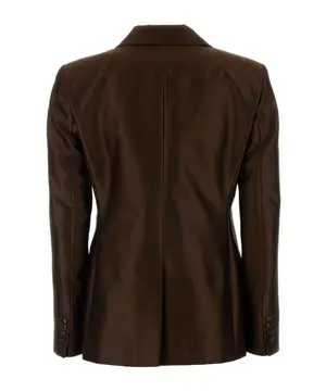 Max Mara Double-breasted Long Sleeve Blazer