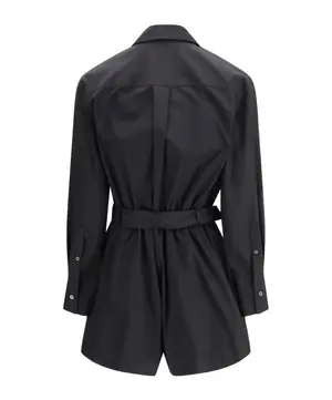 Pinko V-neck Belted Playsuit With Logo Buckle