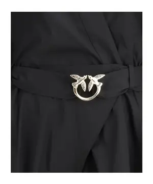 Pinko V-neck Belted Playsuit With Logo Buckle