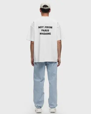 Drole De Monsieur Le T-shirt Slogan T-shirt - White