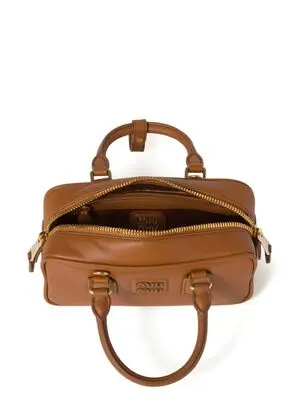 Miu Miu Zipper Shoulder Bag - Brown