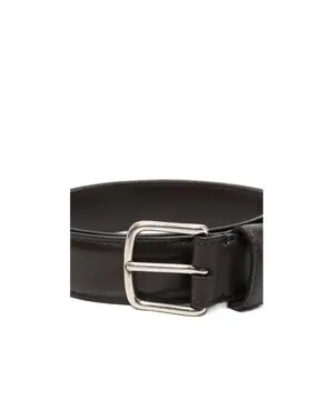 THE ROW Logo Embossed Buckled Leather Belt