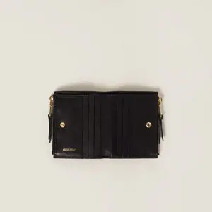Miu Miu Logo Embossed Zipped Wallet