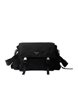 Prada Re-nylon And Leather Bag