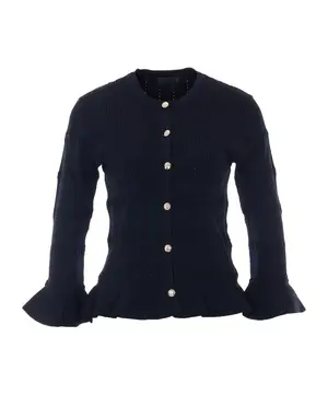Liu Jo Cardigan With Ruffled Hem - No