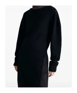 LEMAIRE Crew Neck Sweater With Side Slits