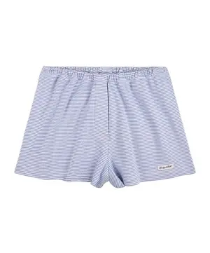 SPORTY  RICH Sporty & Rich Elastic Waist Pinstripe Shorts