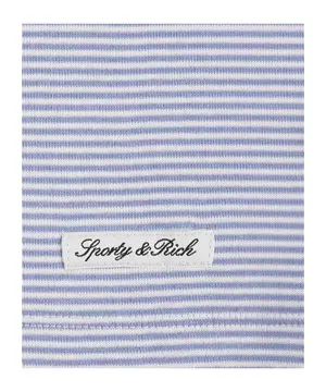 SPORTY  RICH Sporty & Rich Elastic Waist Pinstripe Shorts