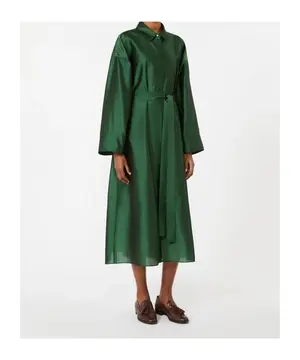 Max Mara Anna Long-sleeved Dress - Green