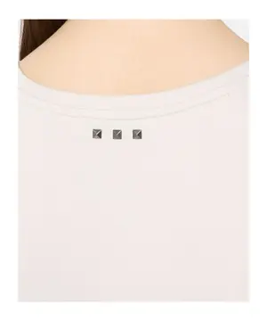 Max Mara Sleeveless Vest Top With Stud Embellishments