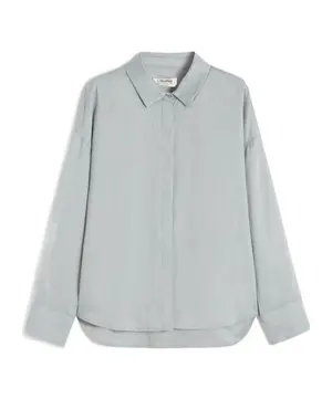 Max Mara Max Mara Long-Sleeved Shirt Light Blue