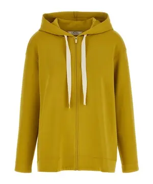 Max Mara Max Mara S Doria Zipped Hoodie Lemon