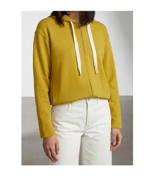 Max Mara Doria Zipped Hoodie - Lemon
