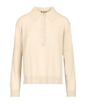 Max Mara Smmfrisia Long-sleeved Knitted Polo Shirt - No