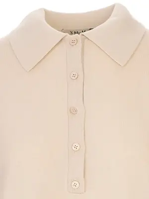 Max Mara Smmfrisia Long-sleeved Knitted Polo Shirt - No
