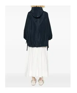 Max Mara Hooded Zip-up Coat