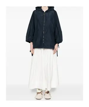 Max Mara Technical Taffeta Hooded Coat