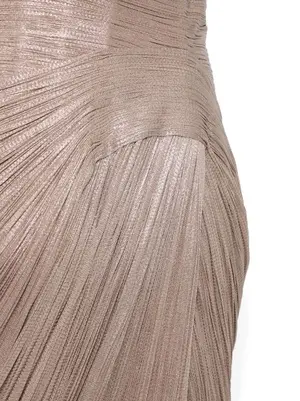 MARIA LUCIA HOHAN Sleeveless Strapless Dress With Asymmetrical Hem