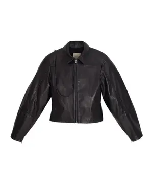 Paloma Wool Long-sleeved Leather Jacket