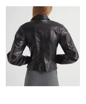 Paloma Wool Long-sleeved Leather Jacket