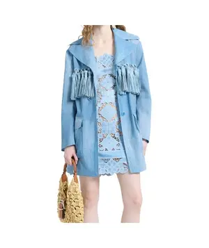 Ermanno Scervino Belted Jacket With Tassel Embellishments
