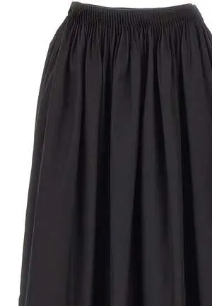 Loulou De Saison Naya Flared Midi Skirt - Black