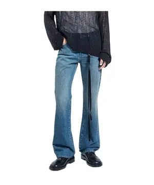 ANN DEMEULEMEESTER Belted Flare Jeans