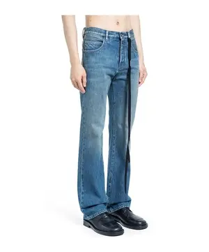 ANN DEMEULEMEESTER Belted Flare Jeans