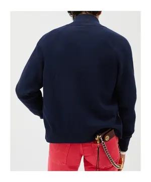 Versace Knitted Zip Sweater With Medusa Hardware