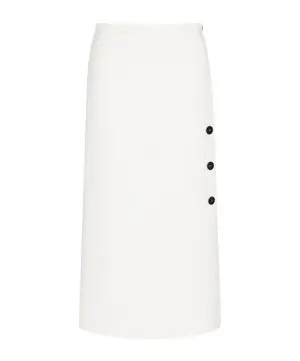 Max Mara Button-decorated Midi Skirt - No