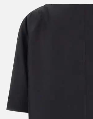 Loulou De Saison Short Sleeve Asymmetrical Draped Top