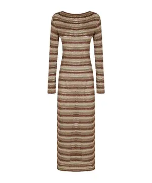 MC2 SAINT BARTH Striped Knitted Dress