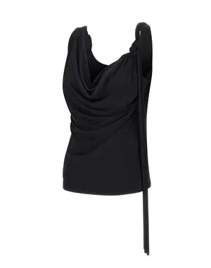Blumarine Draped Knot-detail Top