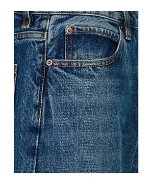 FRAME The Bow Wide-leg Jeans - Blue
